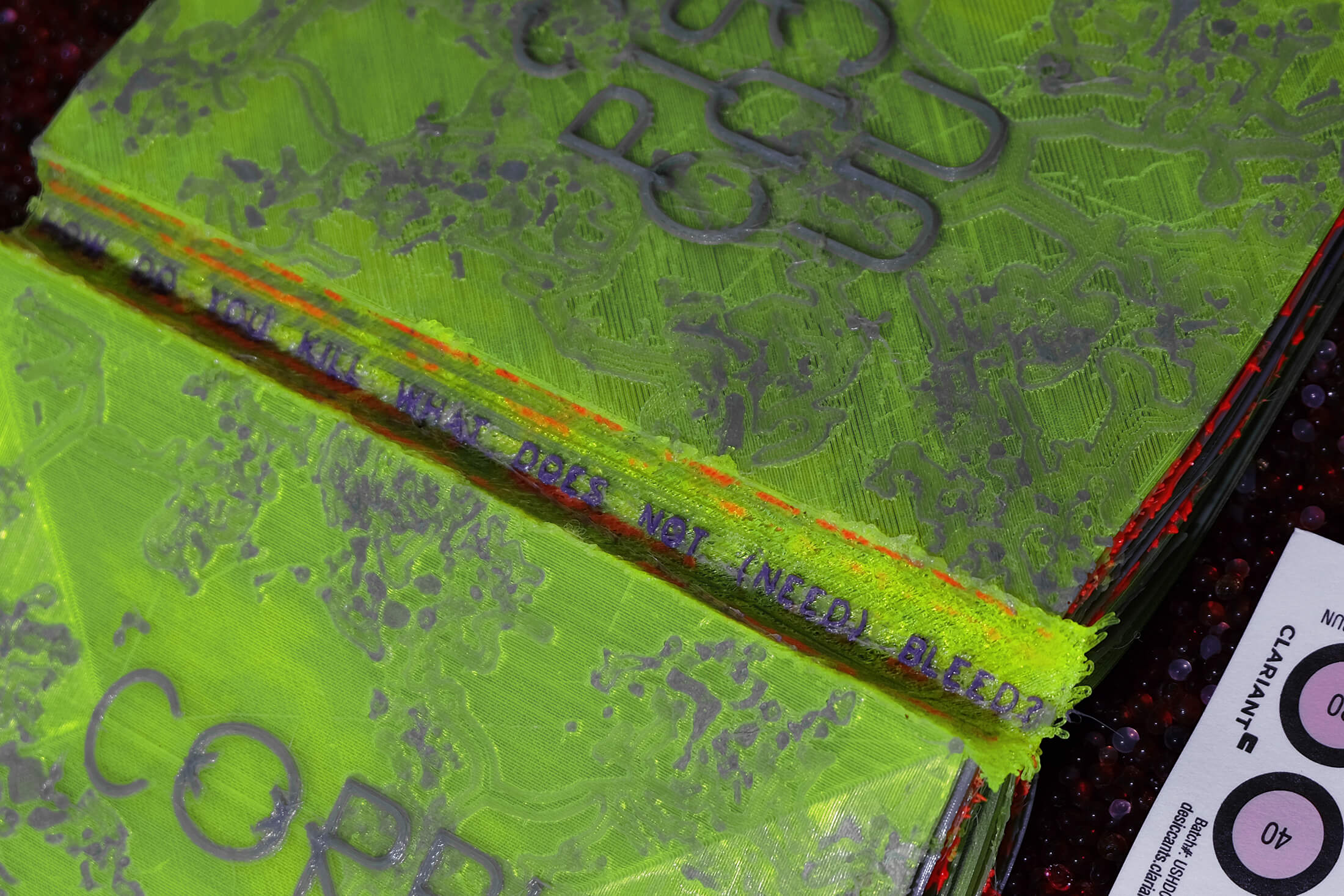 3D printed book CORPUS - Studio Darius Ou