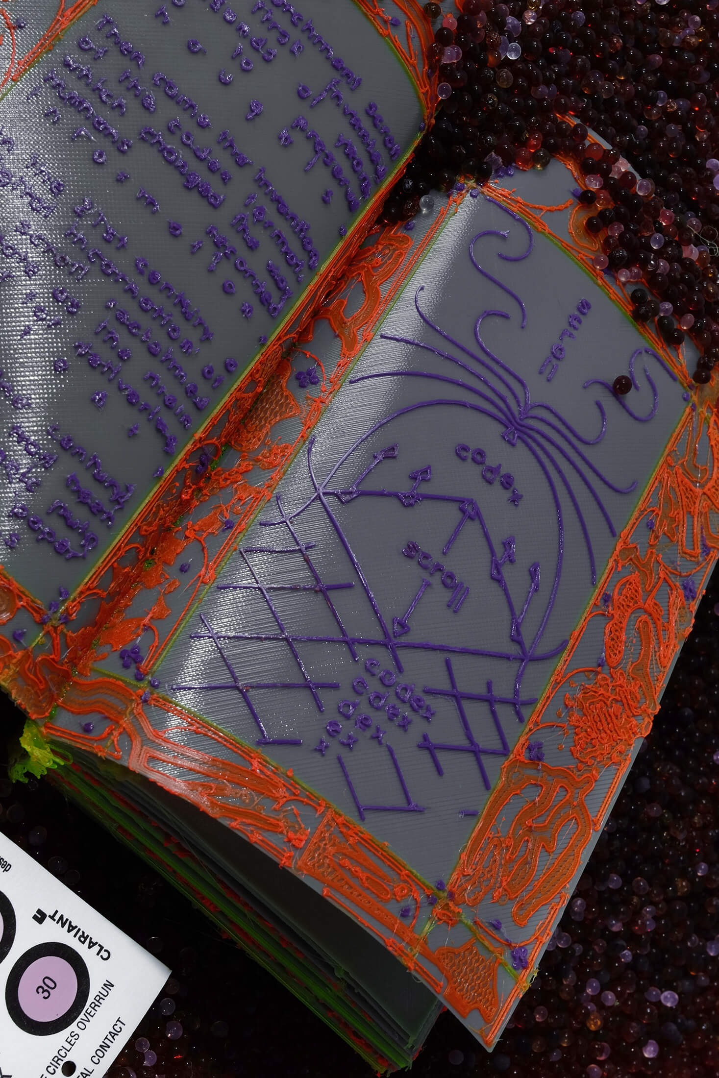 3D printed book CORPUS - Studio Darius Ou